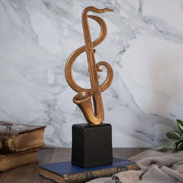 Saxophone Treble Clef Figurine | S-gifts.com